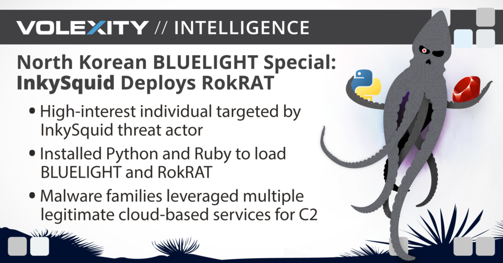 North Korean BLUELIGHT Special: InkySquid Deploys RokRAT | Volexity